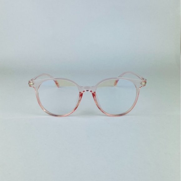 Accessories | Translucent Round Pink Frame Fashion Glasses | Poshmark